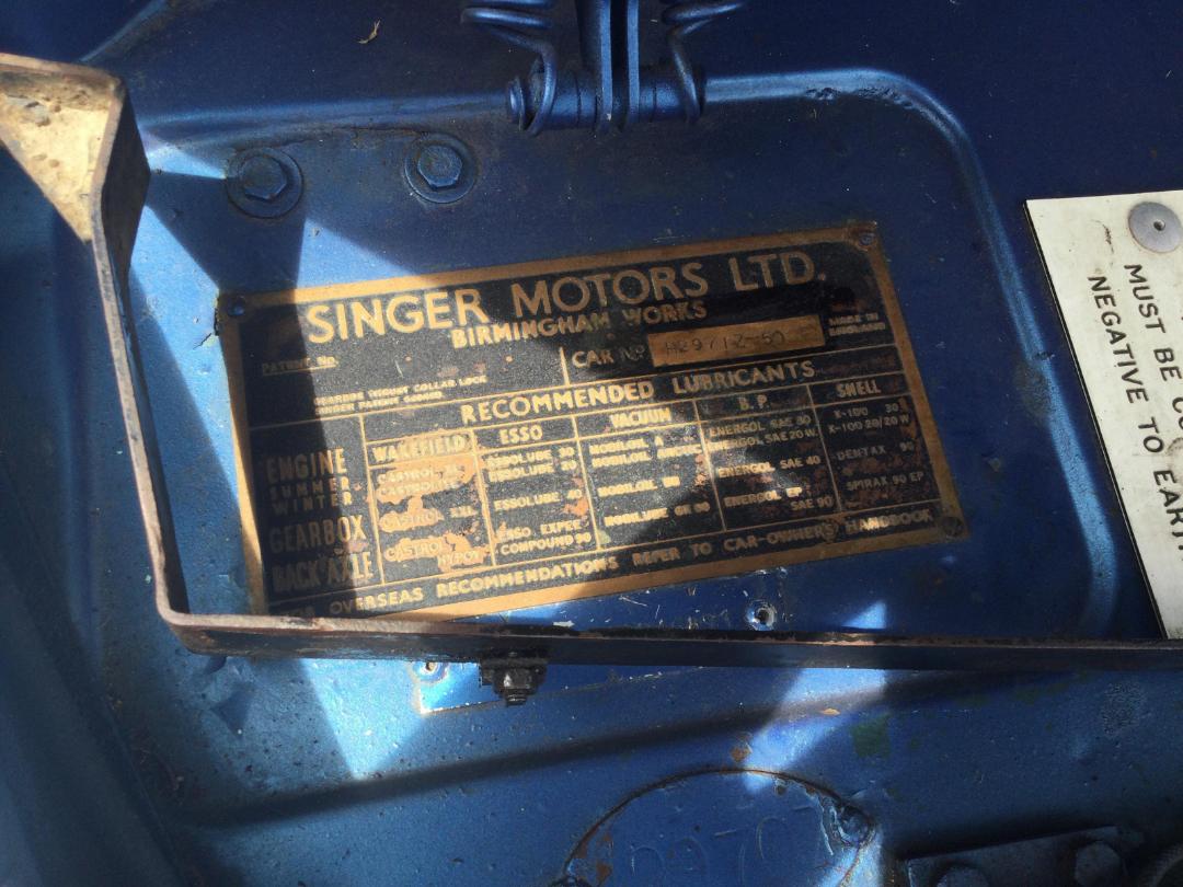 Used Singer Hunter S 1955 | Napier | at Turners Cars | 21210884 | Turners