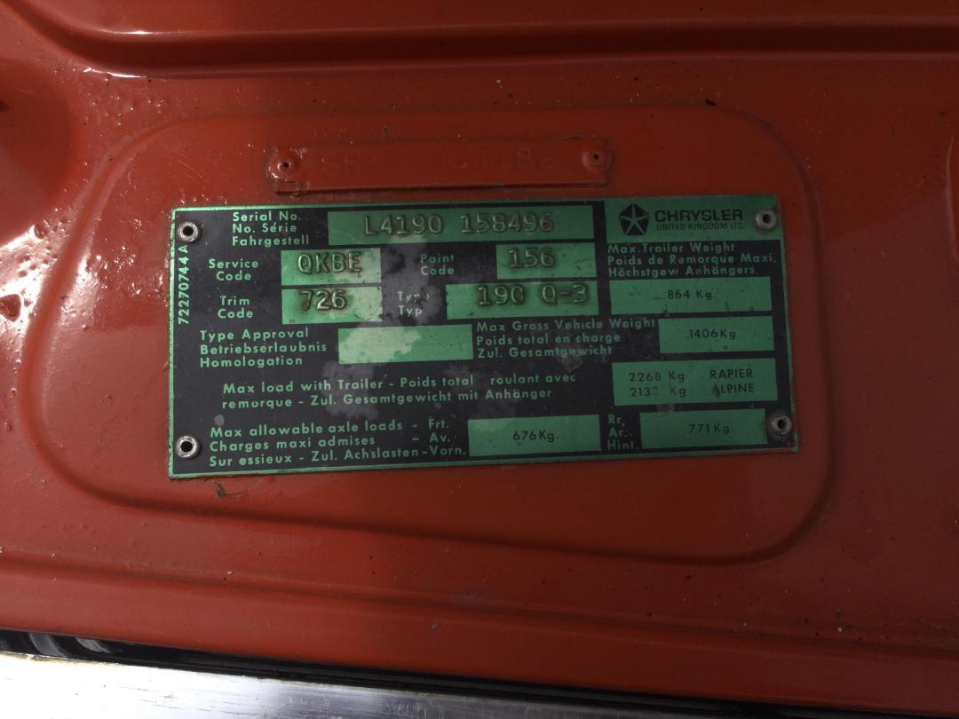 Used Sunbeam Rapier 1974 | Napier | at Turners Cars | 21360844 | Turners