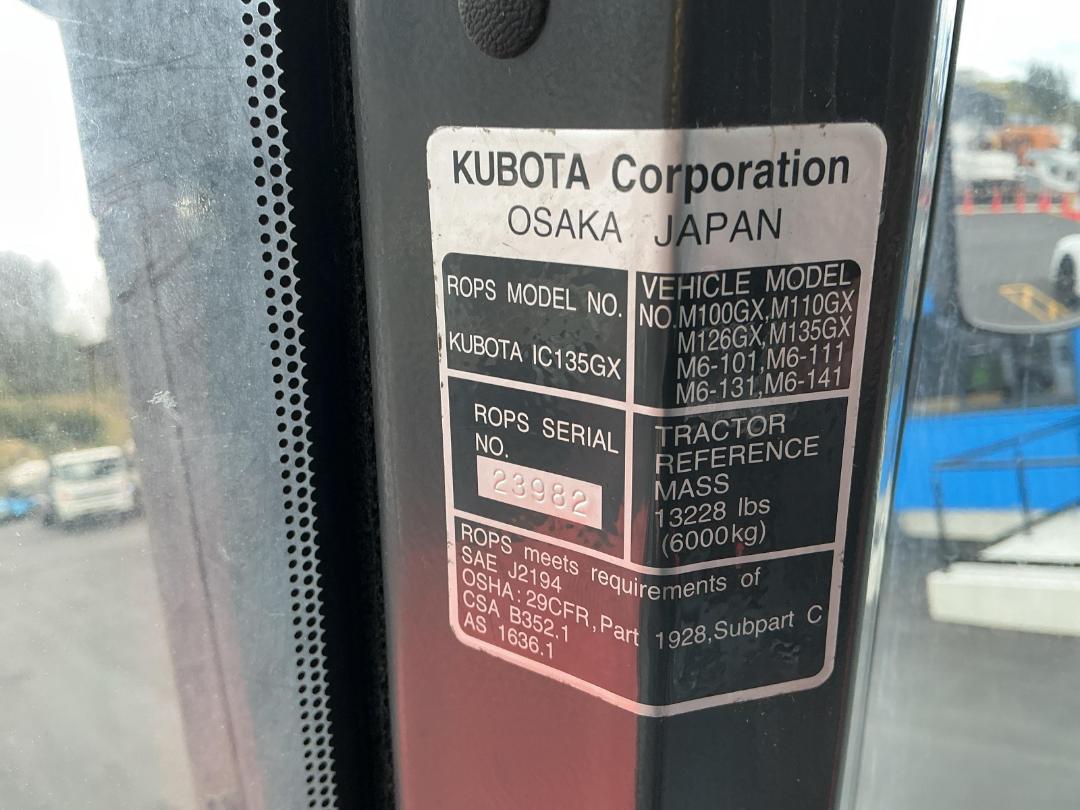 Used Kubota M126GX 2019 | Turners Trucks & Machinery for Sale ...