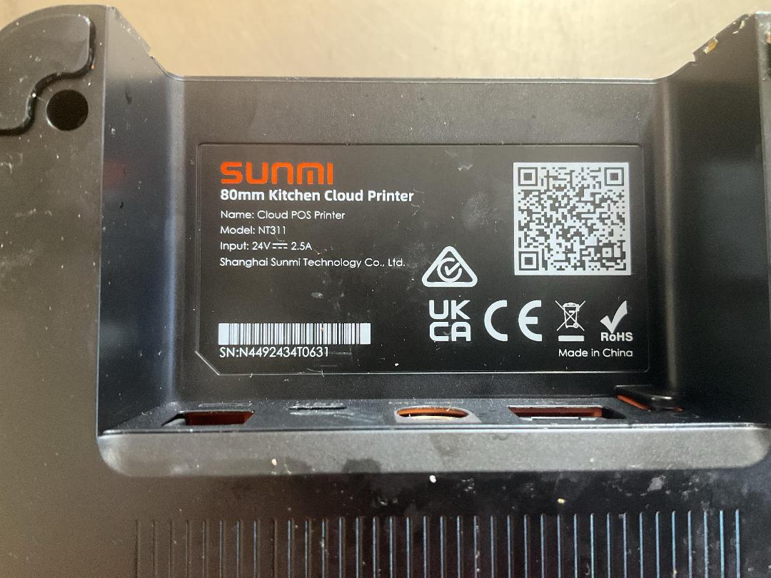 Great Deal On Sunmi 80MM Kitchen Cloud Printer | 24916323| Turners Commercial & Industrial | Turners